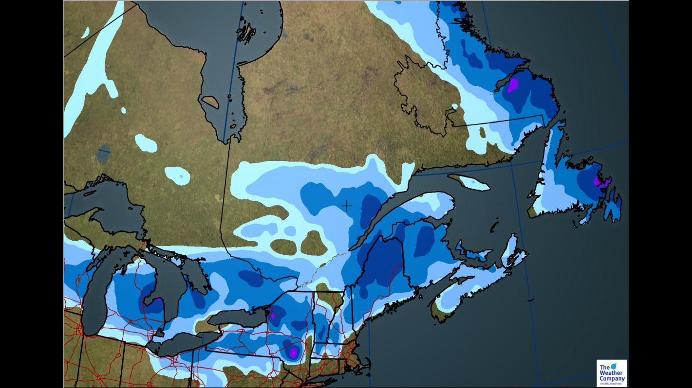 Canada Forecast: Storm Headed for Southern Ontario, Snow in BC ...