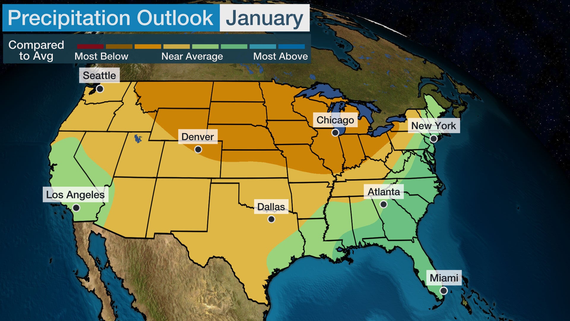 January Temperature Outlook For The United States | Weather.com