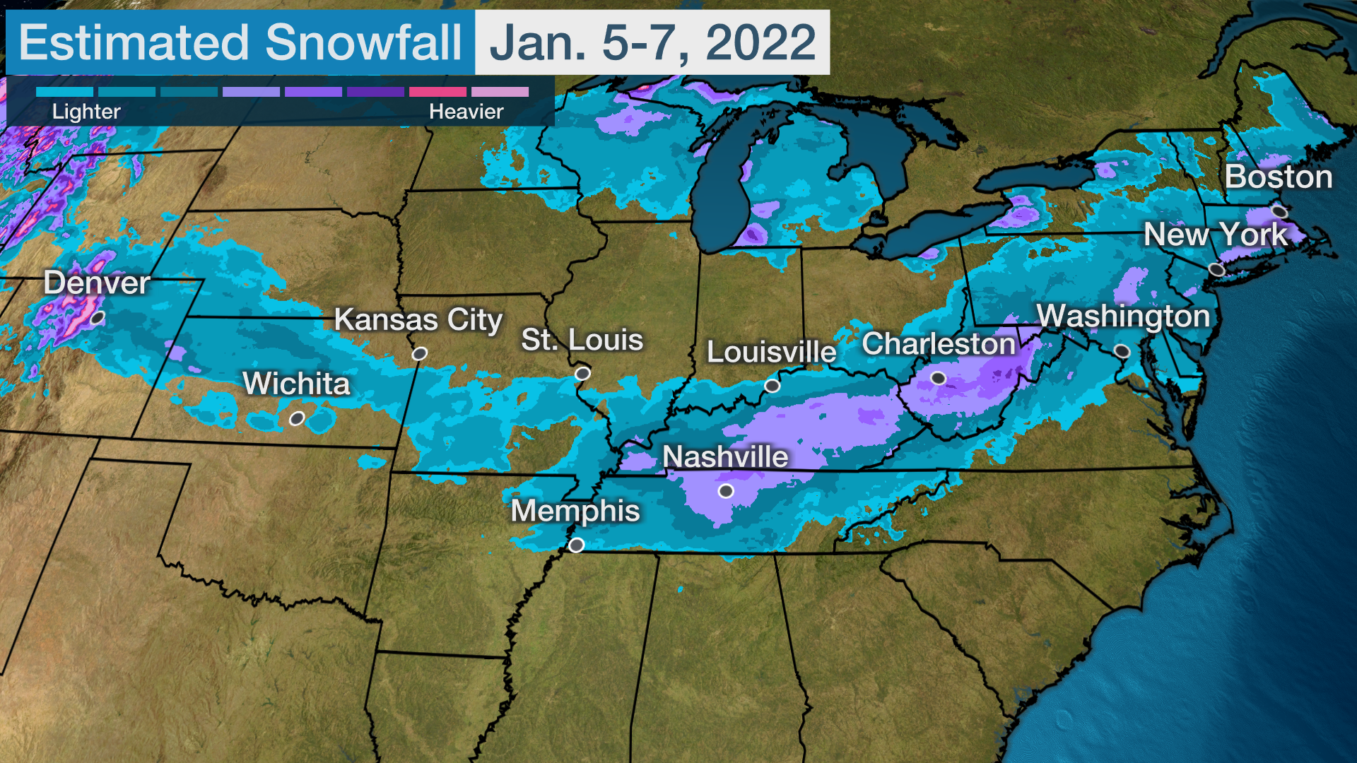 Winter Storm Garrett Blanketed the South, Appalachians, Northeast ...