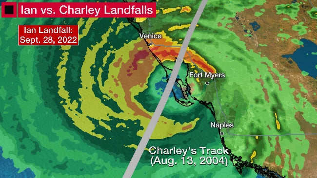 Hurricane Charley Route
