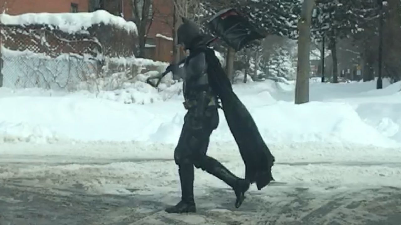 Man Dressed as Batman Helps Montreal Residents Dig Out After Snowstorm ...