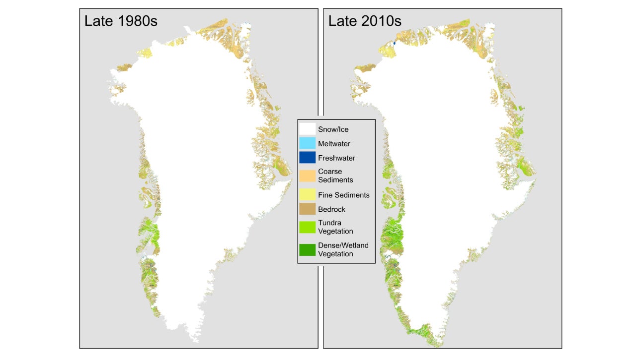 Greenland's Turning Green! Satellite Images Show Vegetation Gradually ...
