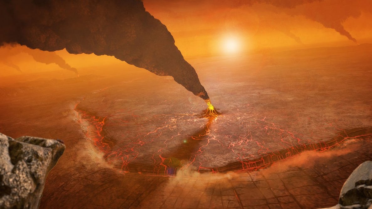Volcanoes Venus Pictures To Active Volcanoes On Venus? Fresh Lava On