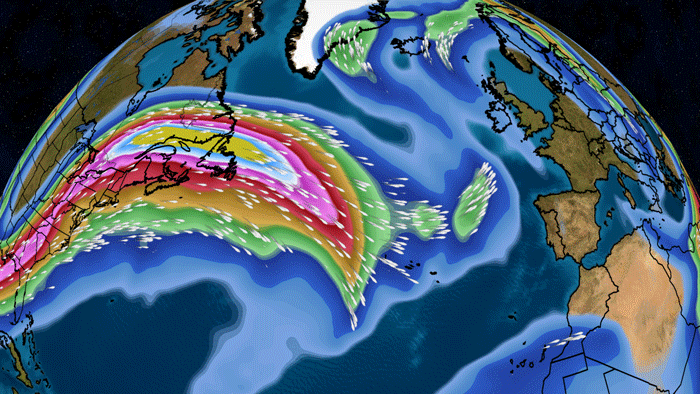 Current Jet Stream Animation
