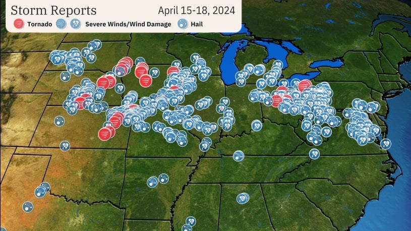 Severe Weather Could Produce Damaging Winds, Hail, Isolated Tornadoes In Midwest, South ...