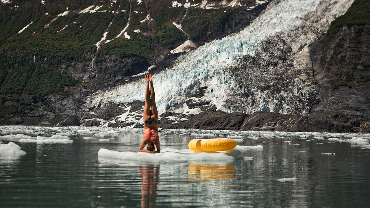 Yoga in Strange Places: Stretching on an Alaskan Glacier (PHOTOS) | The ...