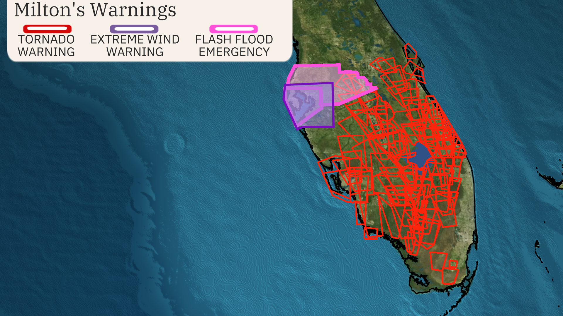 Hurricane Milton Spawned Record Number Of Florida Tornadoes | Weather Underground