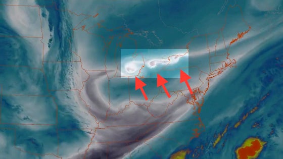 Mini Vortices Resembling a Ring of Pearls Seen in Satellite Imagery ...