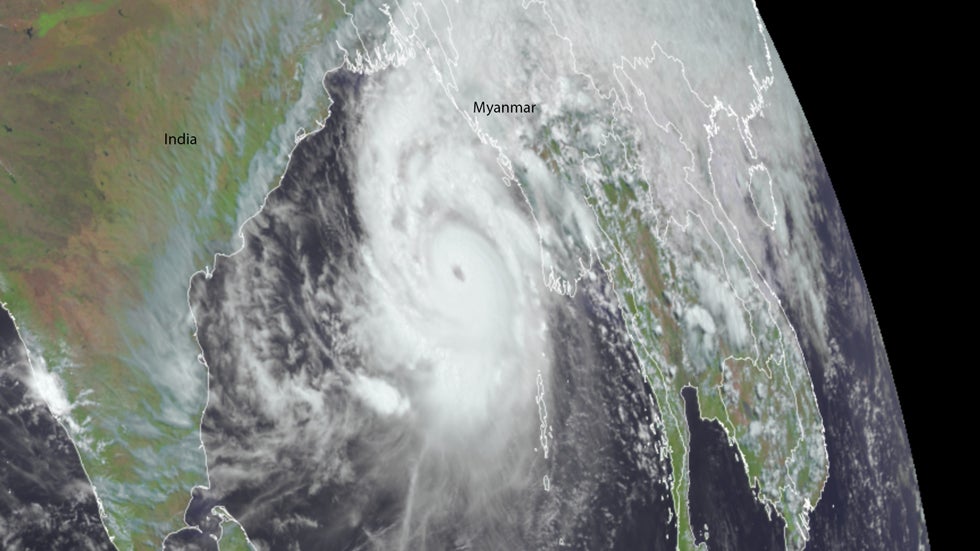 Tropical Cyclone Mocha Creates Stunning Views In Satellite Imagery ...