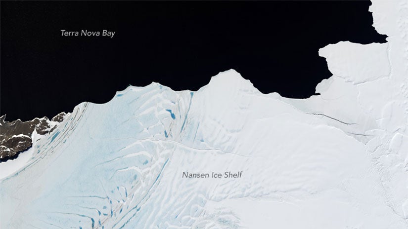 Piece of Antarctica's Nansen Ice Shelf on Verge of Breaking Free | The ...