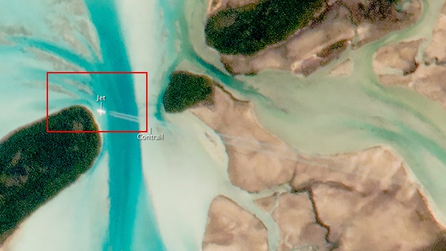 Jumbo Jet Photographed From International Space Station Over Germany ...