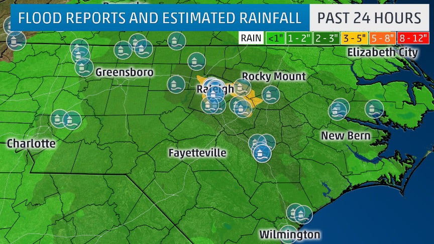 At Least 1 Dead as Widespread Flash Flooding Swamps Raleigh, North ...