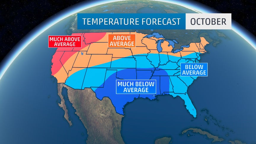 October Temperature Outlook from The Weather Channel | The Weather Channel