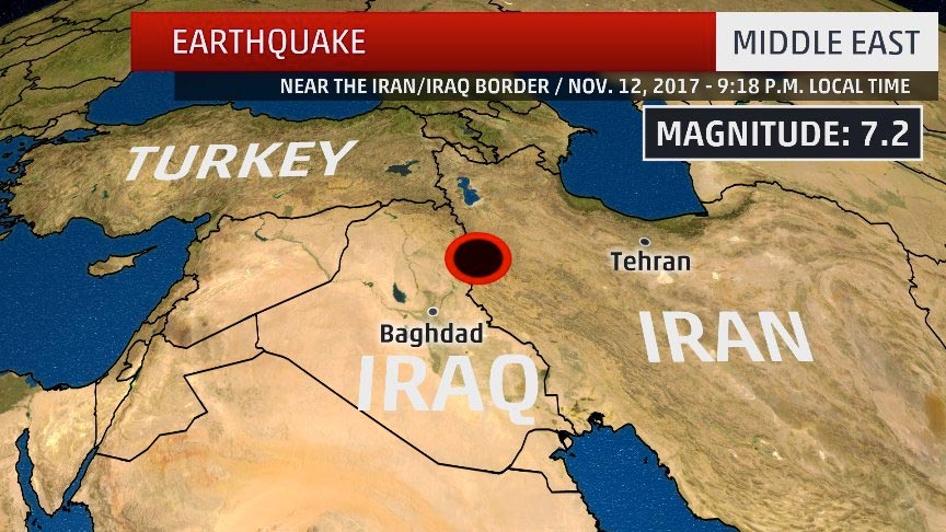 At Least 6 Dead After 7.2 Magnitude Earthquake Strikes Near Iran, Iraq ...