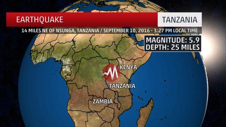 5.9-Magnitude Earthquake Shakes Northern Tanzania, Killing at Least 11 ...