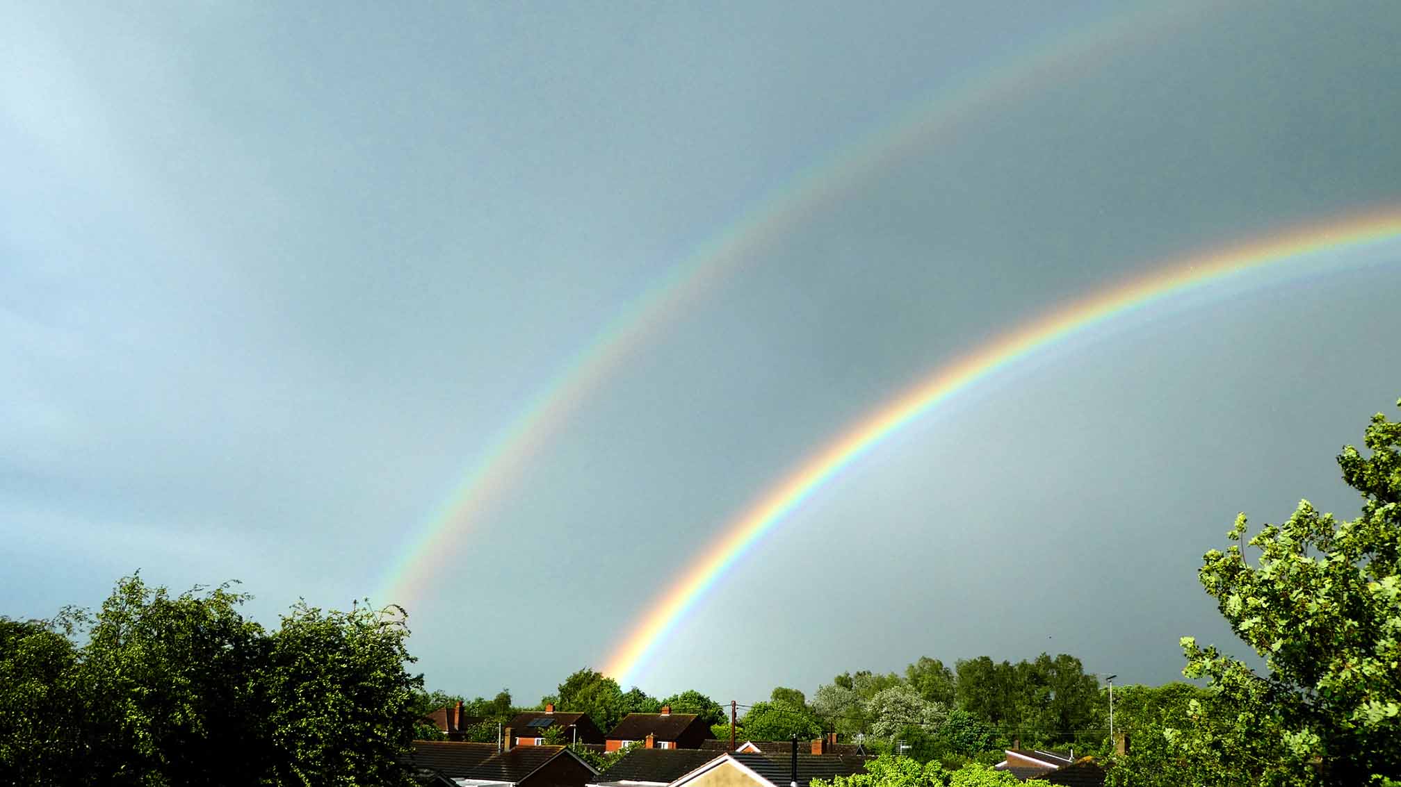 Homemade Rainbow Outside