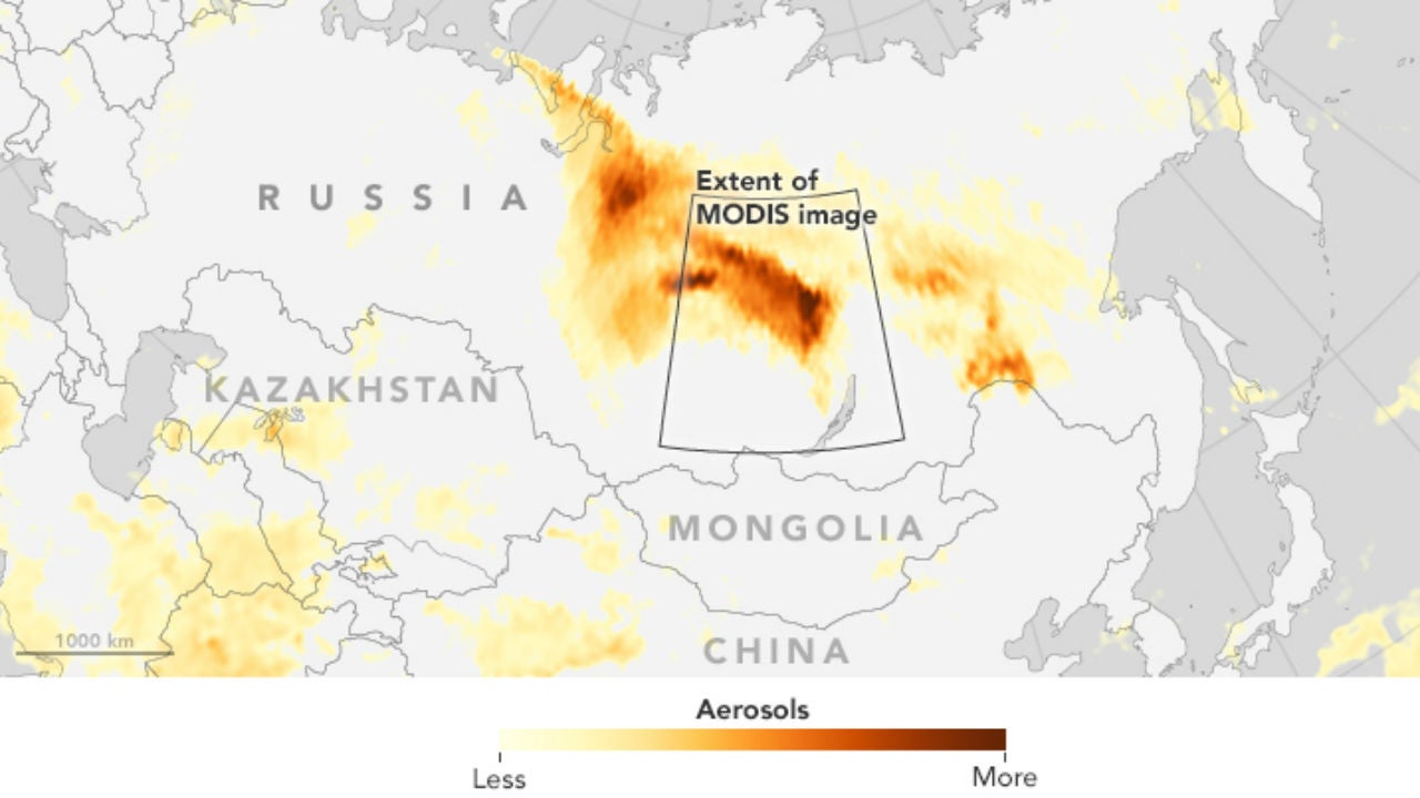 NASA Captures Amazing Images of Wildfires Burning in Russia | The ...