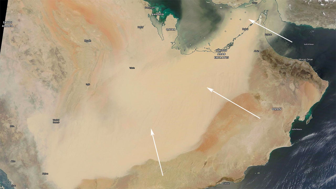 Major Dust Storm Hits Middle East, Impacts Travel and Air Quality, and ...