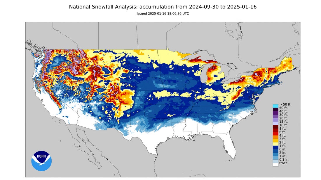 US Seasonal Snowfall Midterm Report Card | Weather.com