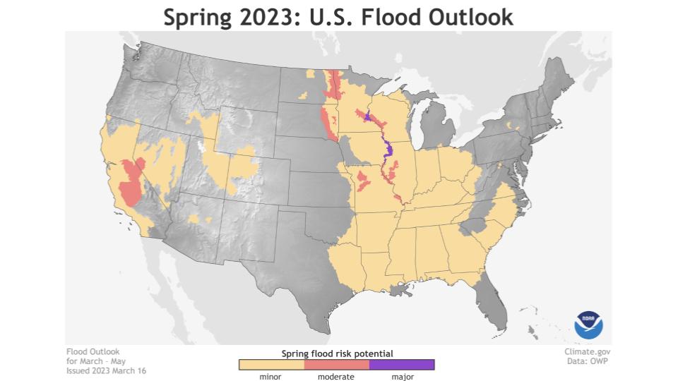 Three Areas To Watch For Spring Flooding In 2023, NOAA Says | Weather ...