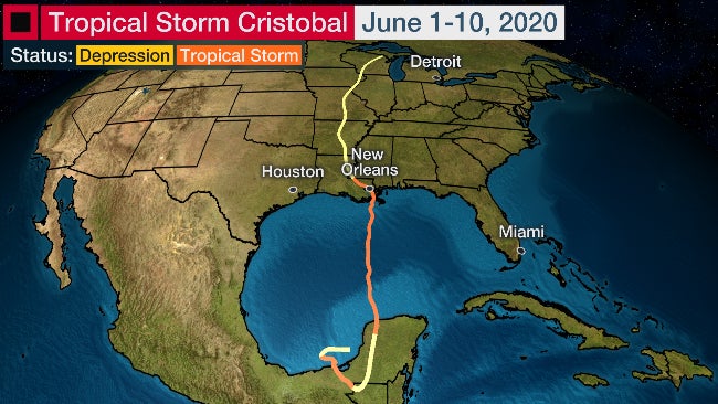 Hurricane Cristobal Damage