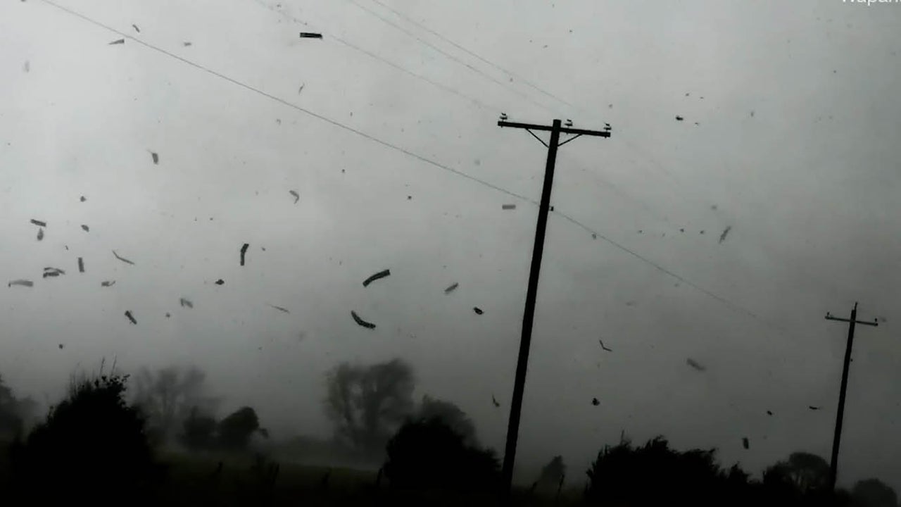 Oklahoma Tornado Captured on Camera Sends Debris Flying Through Power ... Oklahoma Tornado Captured on Camera Sends Debris Flying Through Power ...
