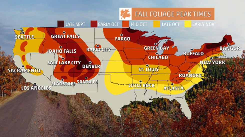 When Does Your City See Peak Fall Color The Weather Channel When Does Your City See Peak Fall Color The Weather Channel
