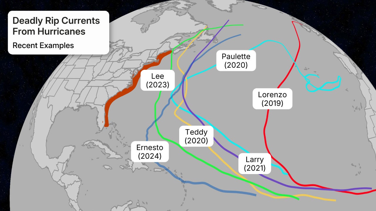 Hurricanes Hundreds Of Miles Away Can Bring Rip Current Danger To Your ...