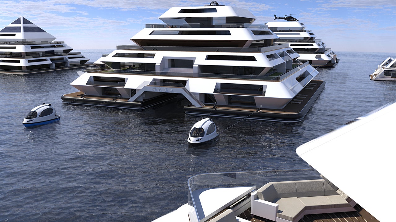 Italian Designer Crowdfunding a Futuristic Floating Pyramid Community ...