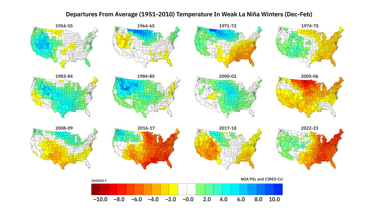 Here's What A Weak La Niña Winter Could Deliver For Cold And Snow ...