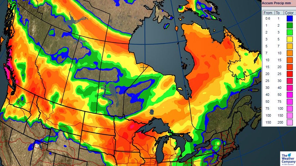 Midweek Cooldown for Calgary and Vancouver; Thunderstorms for ...