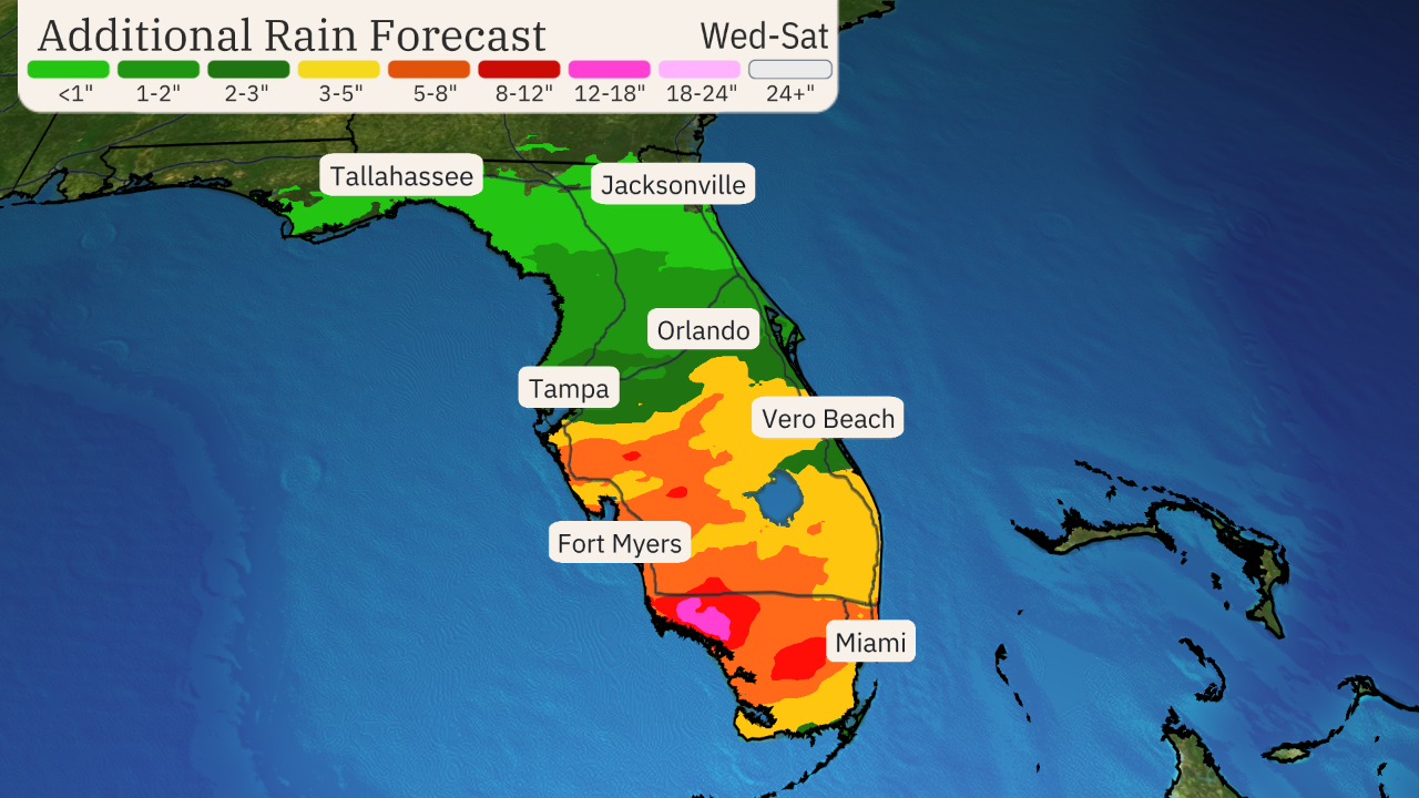 Florida Flood Threat Fueled By Tropical Moisture | Weather.com