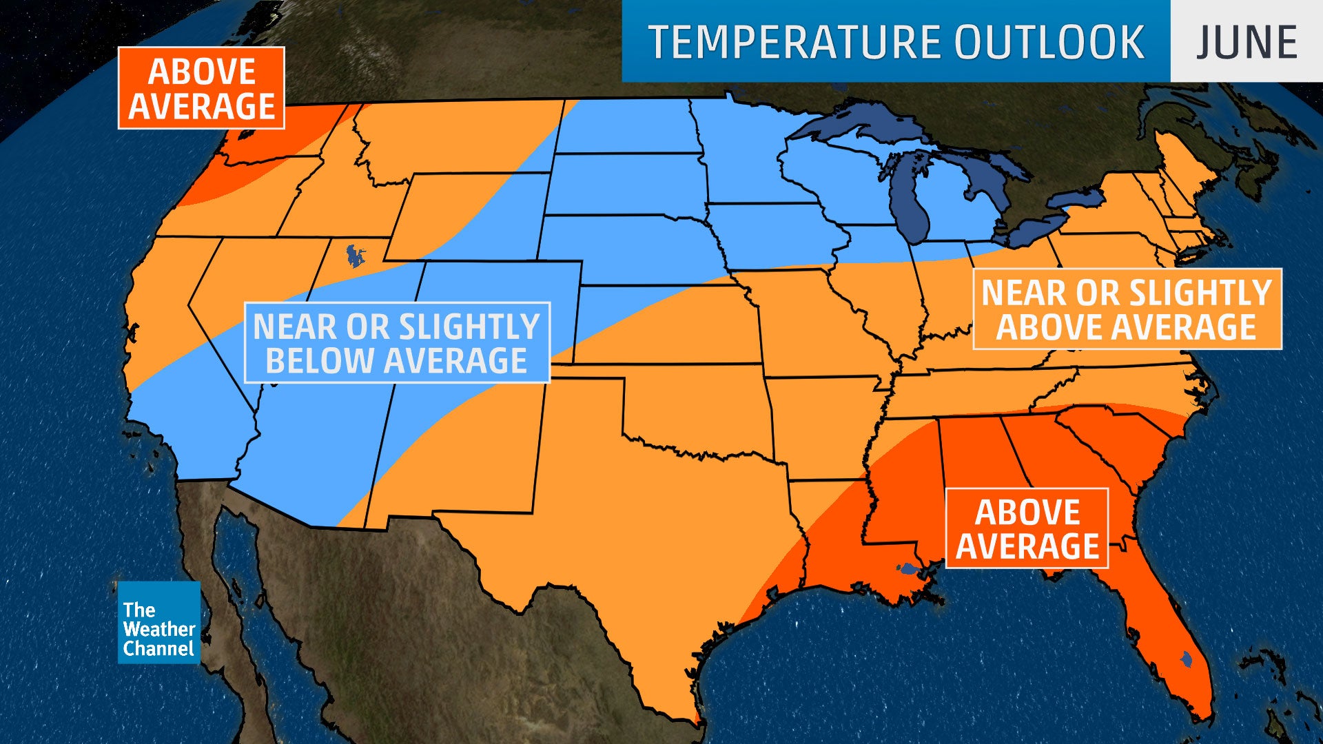 Spring, Early-Summer Temperature Outlook: Warm in Northeast, Northwest ...