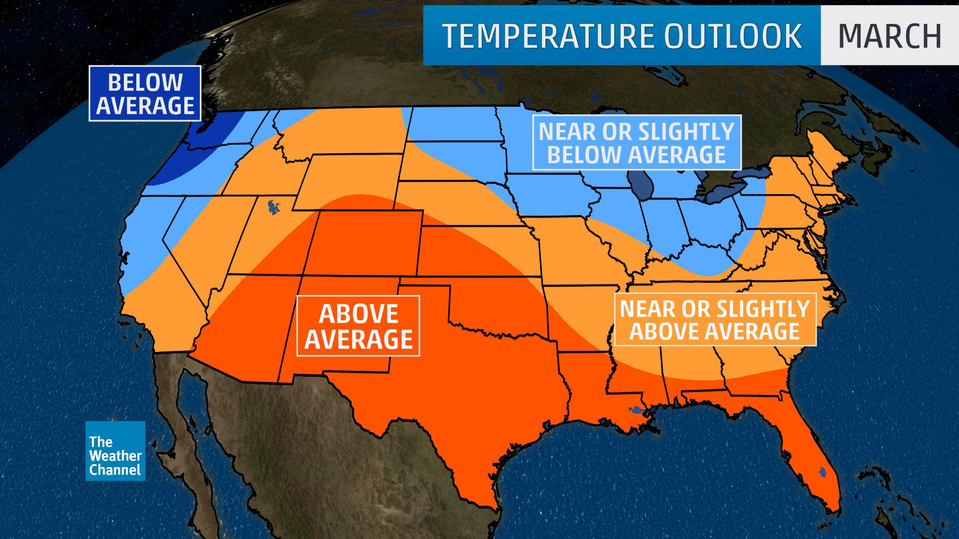 Winter, Early-Spring Temperature Outlook: Warmer Than Average Across ...