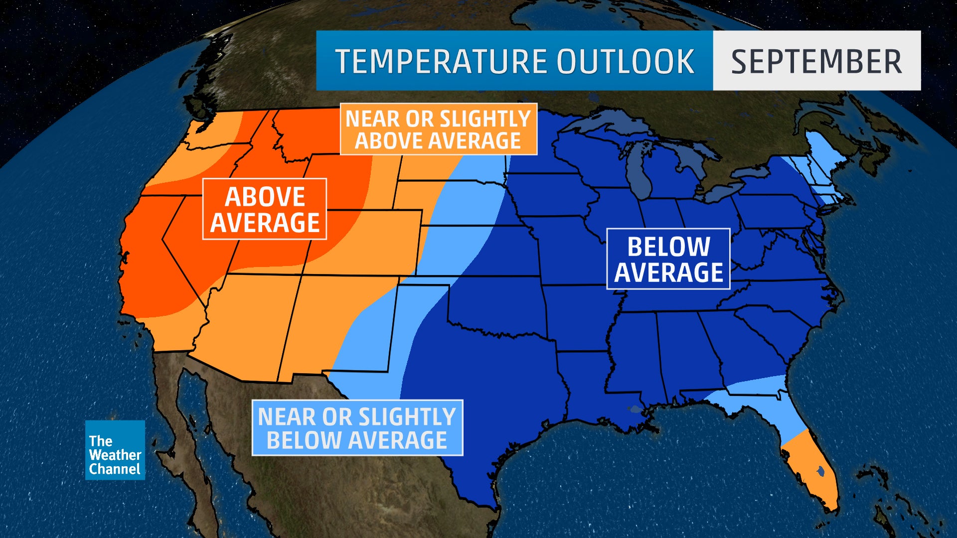 Fall Temperature Outlook: West to Remain Warm, East to Stay Cool | The ...