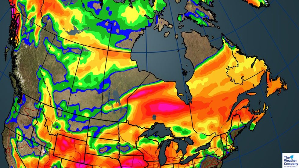 Midweek Rain Showers and Thunderstorms for Toronto, Ottawa and Montreal ...