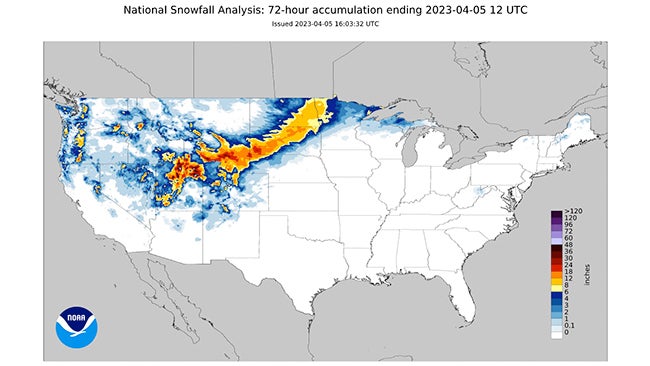 Blizzard Dumps Over A Foot Of Snow From Utah to Minnesota; Record ...