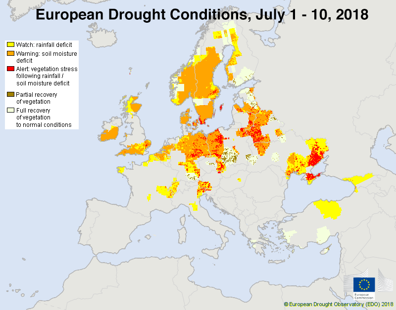2018 European Heat Wave Up to 5 Times More Likely Due to Climate Change | Weather Underground