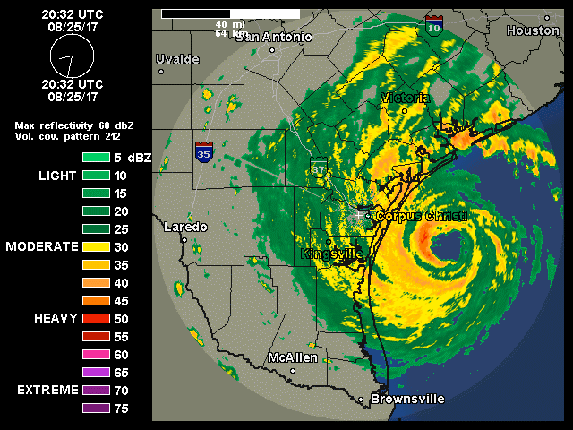 Major Hurricane Harvey Bears Down on Texas; Catastrophic Flooding ...