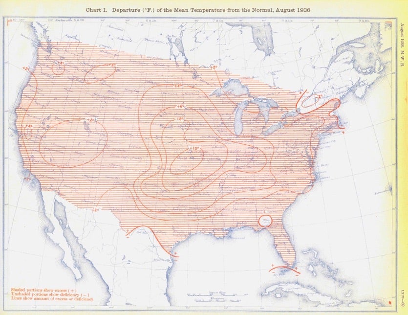 North America’s Most Intense Heat Wave: July and August 1936 | Weather ...