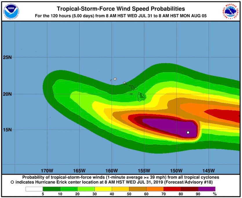 Erick to Bring Heavy Rains, High Surf to Hawaii; Watching 96L in the ...