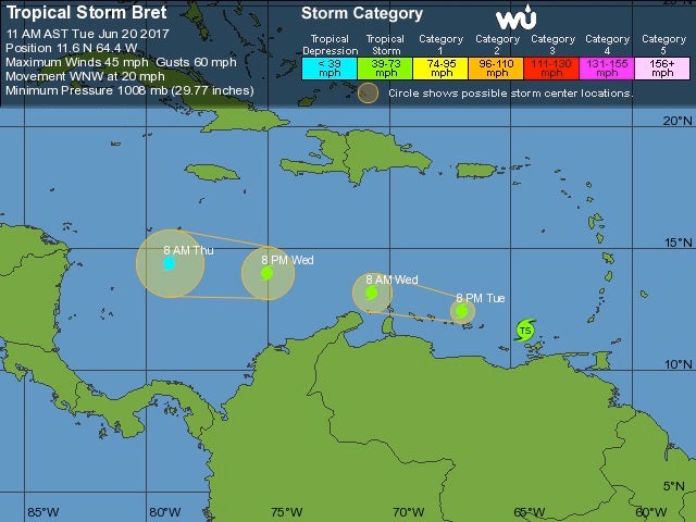 Downpours Sweep into Southeast Ahead of Tropical Storm Cindy | Weather ...