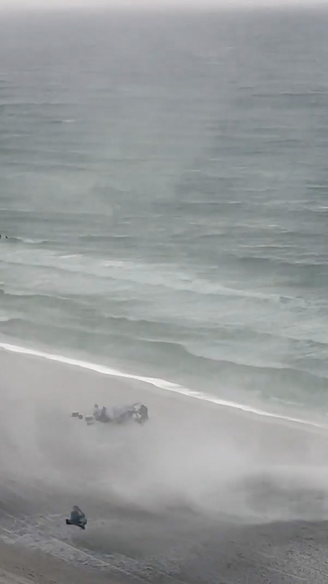 Waterspout Hits Florida Beach